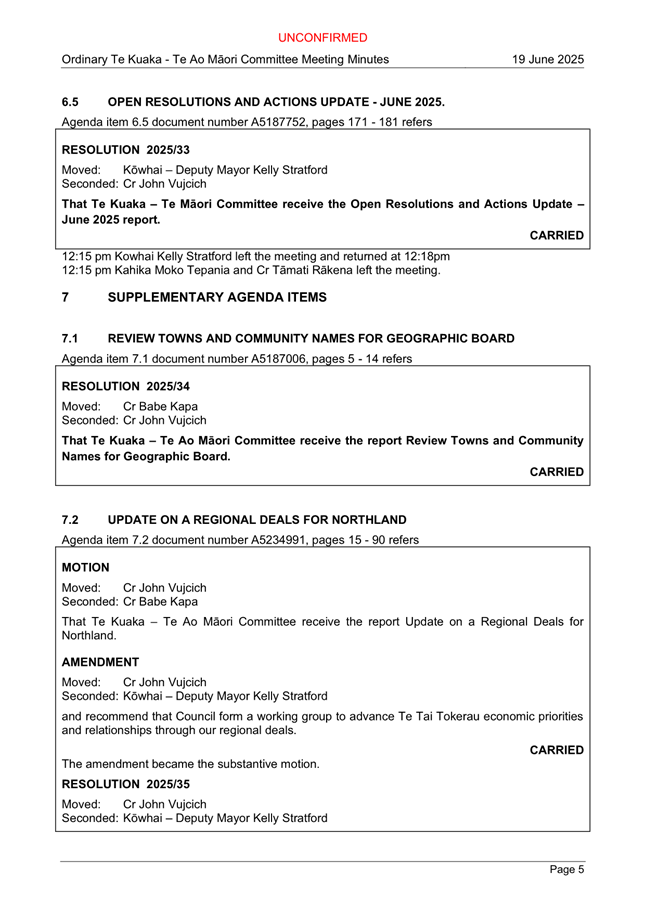 Agenda of Ordinary Te Kuaka - Te Ao Māori Committee Meeting - Tuesday ...